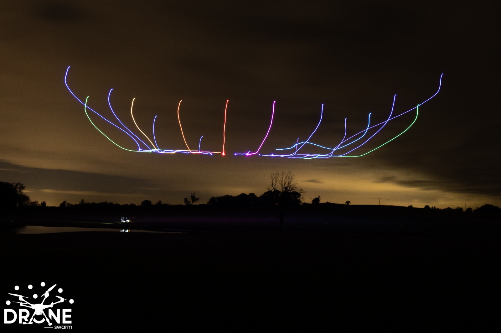 Laser Drone Light Shows - DroneSwarm - UK's drone light show experts