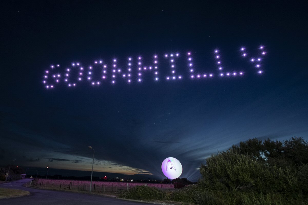 Goonhilly 60 Drone Show