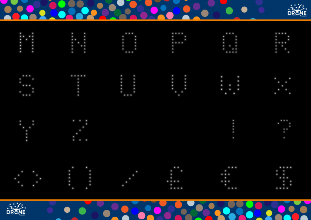 Drone alphabet
