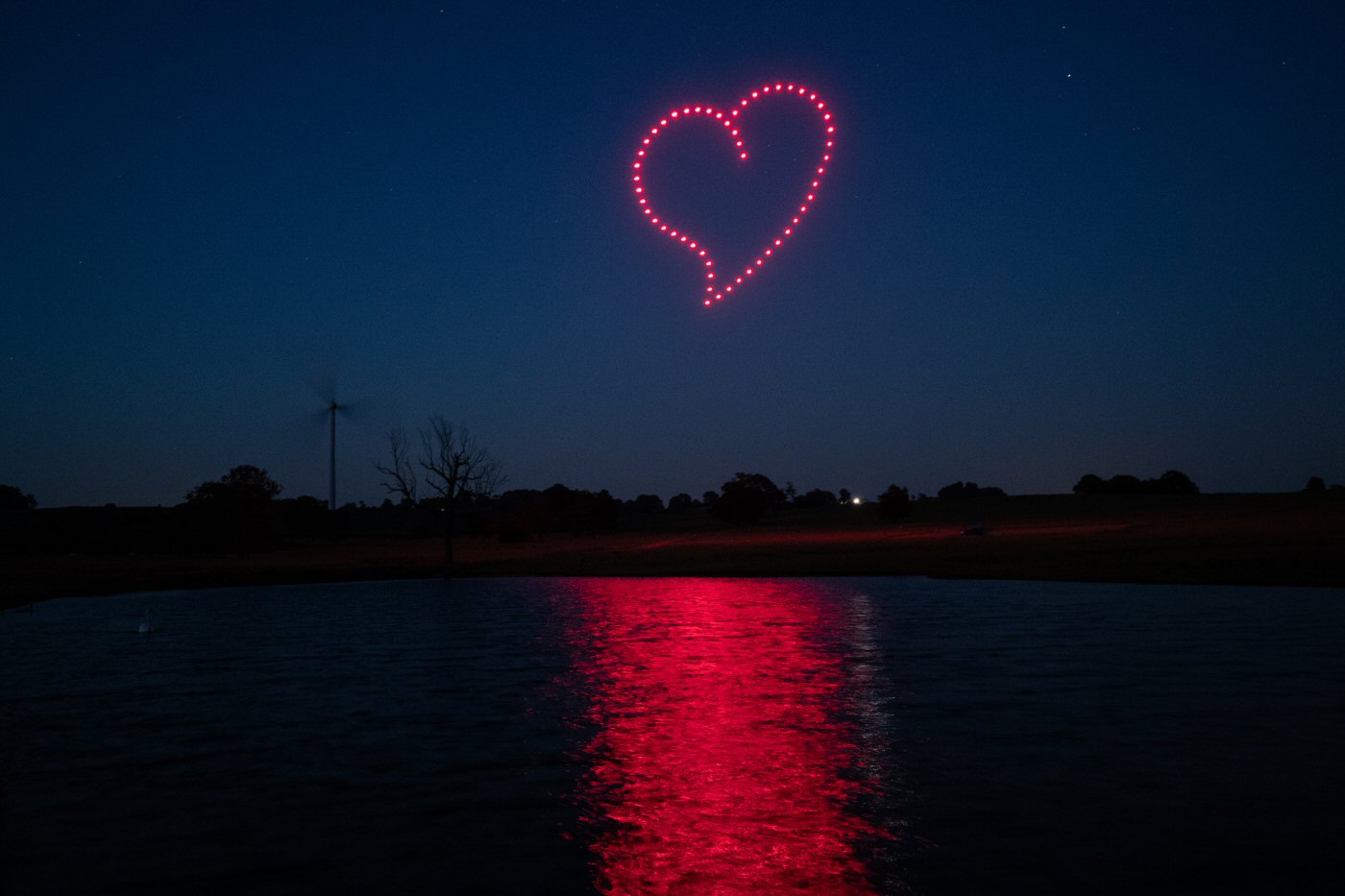 Heart shape drones