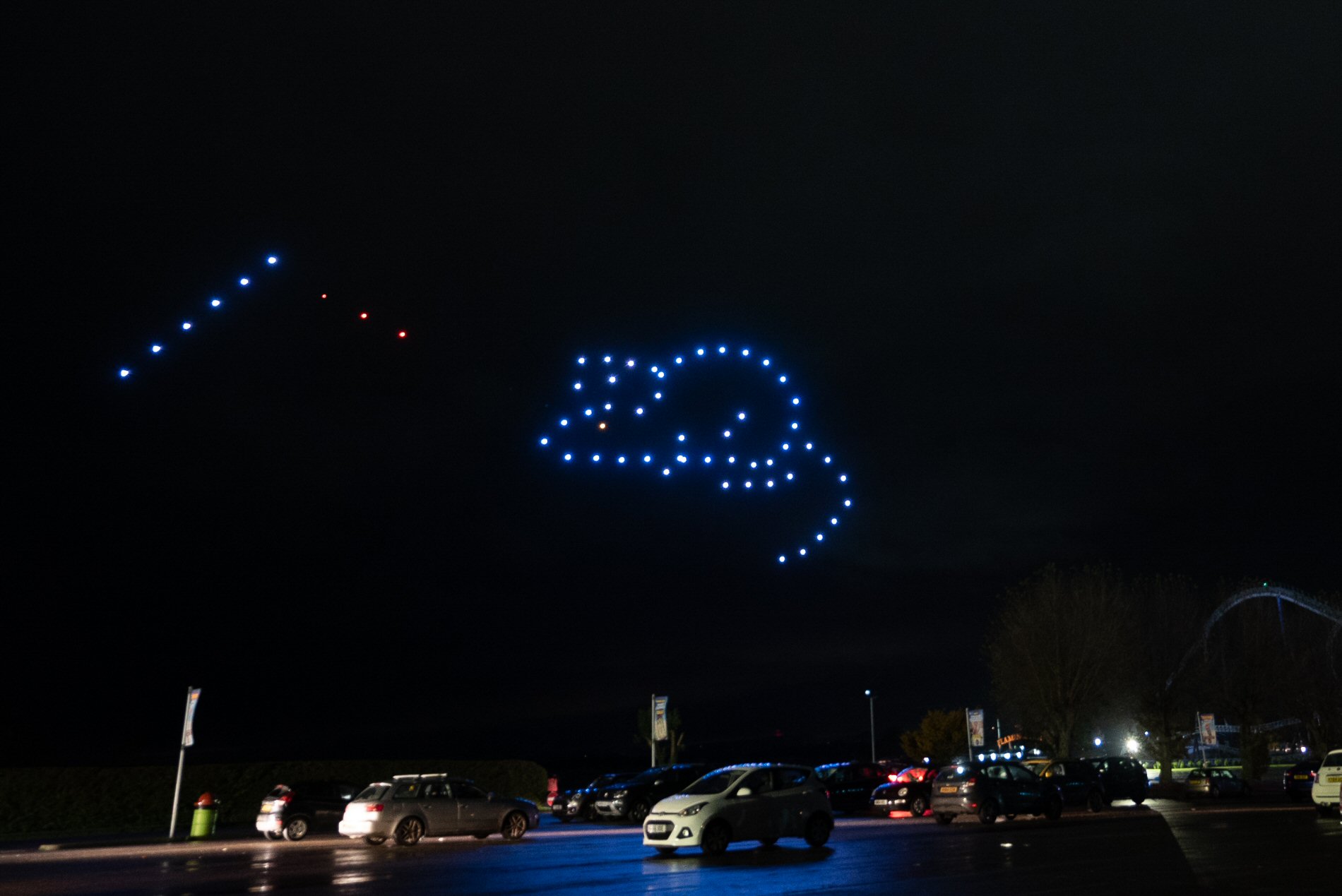Flamingoland Halloween Drone Show